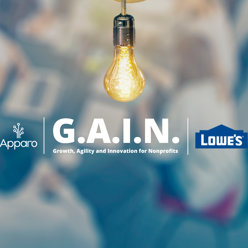 Announcing Third Nonprofit Cohort for G.A.I.N. - Powered by Lowe's - Apparo Announcing Third Nonprofit Cohort for G.A.I.N. - Powered by Lowe's - Apparo